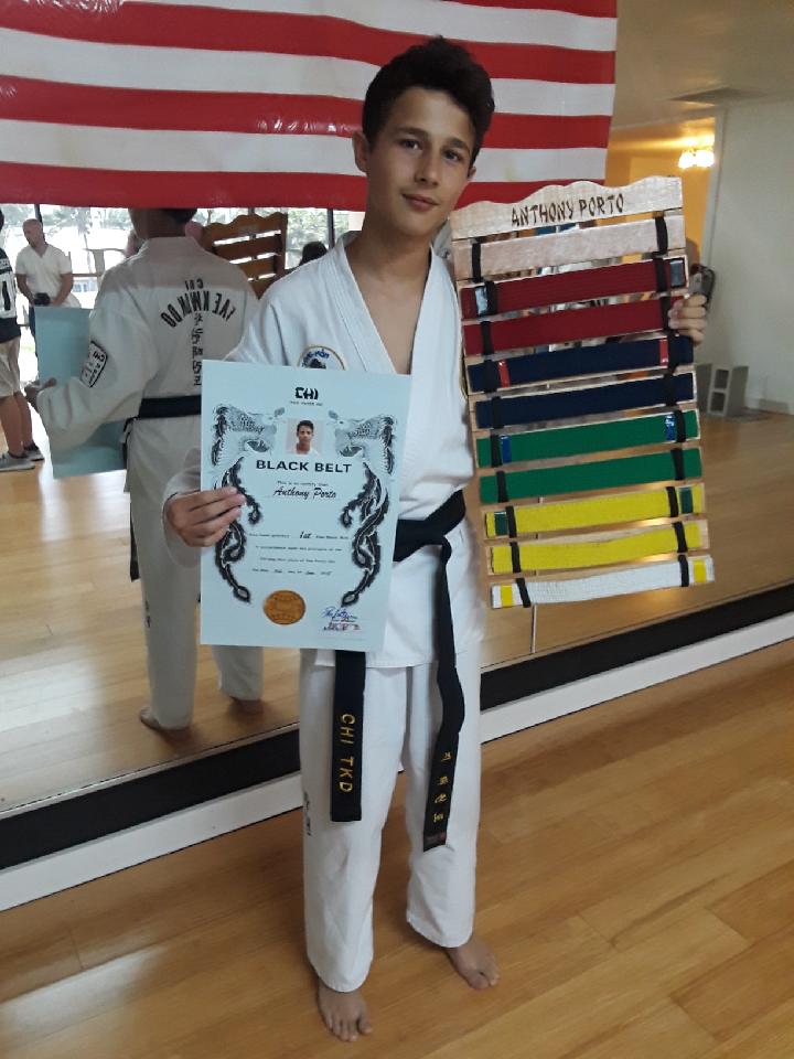 May 2018 Promotion- Anthony Porto | Chi Taekwon-Do Kendall